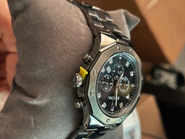 Bulova Men's Black Diamond Watch - 98D133 for sale online | eBay