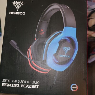 BENGOO Stereo Pro Surround Sound Gaming Headset New / Open Box | eBay