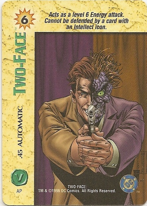 Marvel OVERPOWER Two-Face - .45 Automatic - DC Batman Superman | eBay