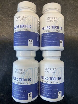 (*4 Bottles 30 Capsules/Bottle 120 Capsules Total) Neuro Tech IQ Focus ...