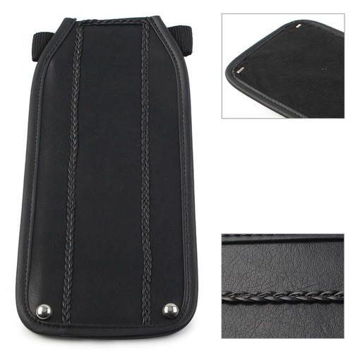 Black PU Leather Gas Tank Panel Bib For Harley Electra Glide FLH ...