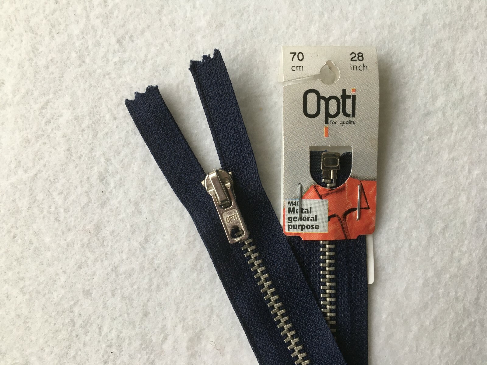 OPTI M40 Zips Metal Open End Silver Puller Zippers for Jackets and ...