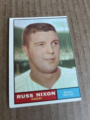 1961 Topps Russ Nixon #53 Boston Red Sox Vintage Baseball Card (q) | eBay