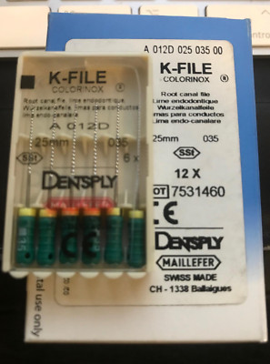 Dentsply K-File Nitiflex 035 SST Flexible Endo Root Canal Hand Files ...
