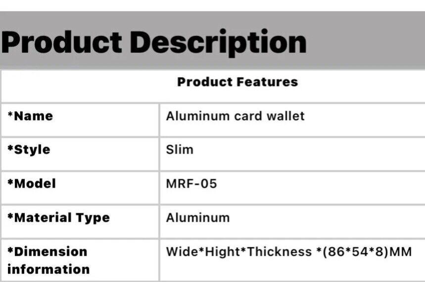 Him Heartagram Custom Laser Engraved Onto An Aluminum Wallet | eBay
