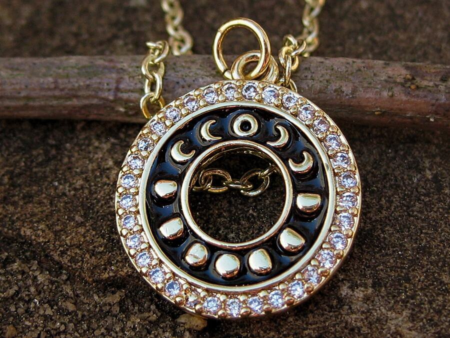 BLACK MOON WITCHES MOON PHASE SERVITOR AMULET | eBay