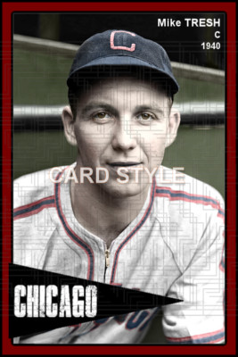 Mike Tresh - 1940 Chicago White Sox - choose a size - colorized print ...