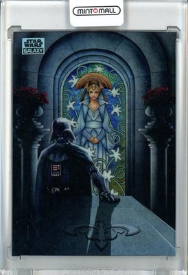 2024 Topps Star Wars Chrome Galaxy Mourning Padm Refractor Darth Vader ...