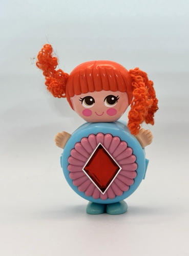 Galoob Vintage 1984 SWEET SECRETS Blue Red Head GIRL with Red Gem 3 ...