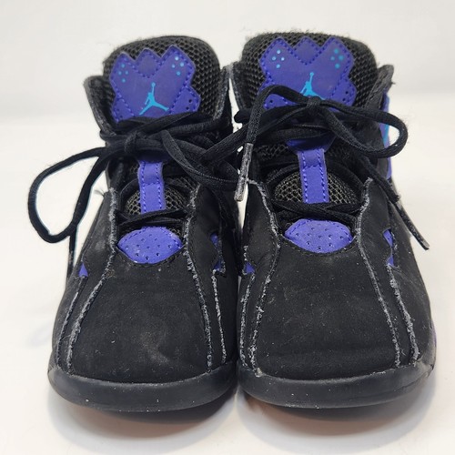 Nike Air Jordan True Flight Black Purple Sneaker Toddler Size 9C High ...
