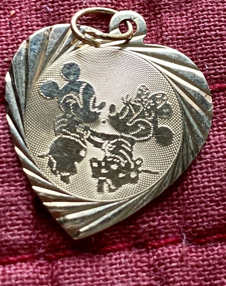 Solid 14k Gold Walt Disney Mickey & Minnie Mouse Charm Vintage | eBay
