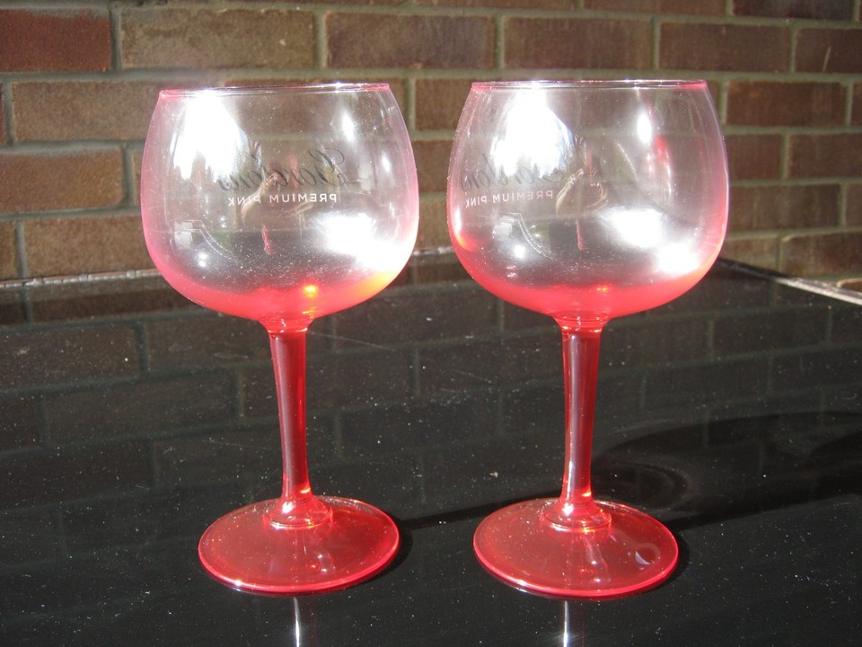 2 X GORDONS PREMIUM PINK GIN BALLOON GLASSES | eBay UK