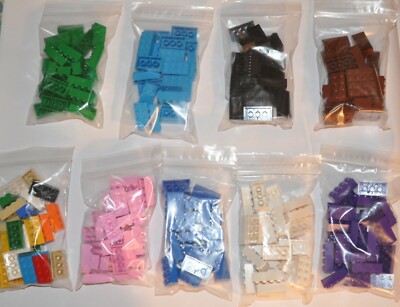 *NEW* Lego Part 3001 2x4 Brick (Multi Colors Available) 25 pieces each ...