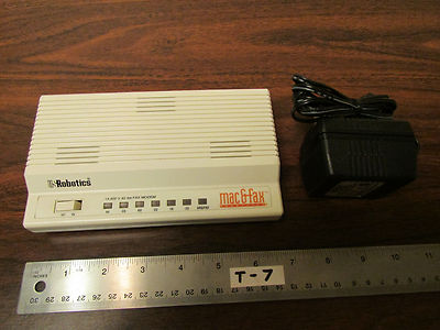 US Robotics Mac & Fax 14.4 Modem With Power Supply Legacy Vintage ...