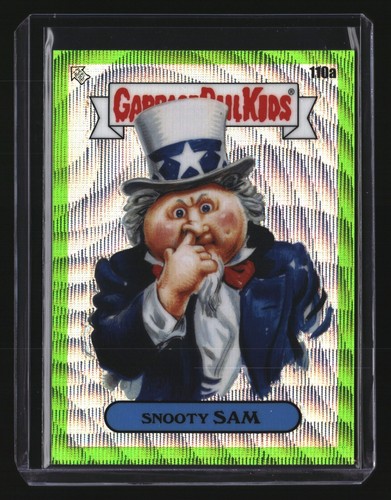 Garbage Pail Kids SNOOTY SAM 110a (2020 GPK Chrome Series 3) Green Wave ...