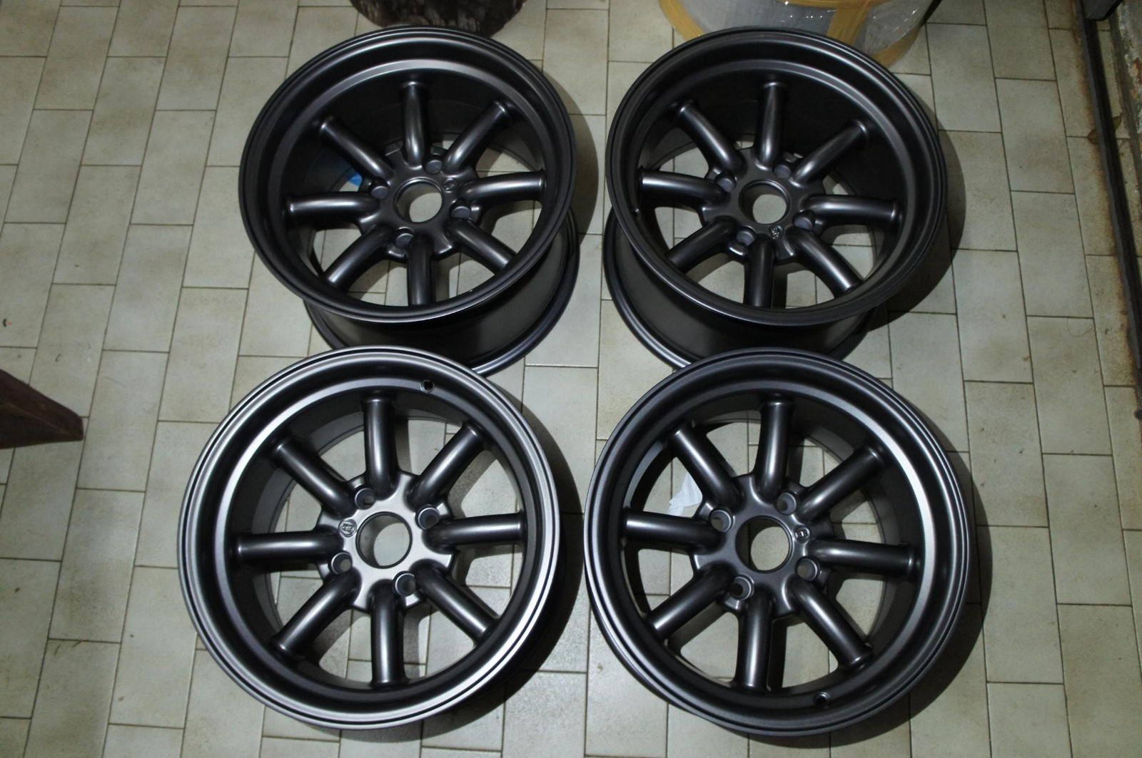 For Miata MX5 roadster e30 civic JDM GunMetal 15 Retro Banana Style ...