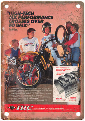 Old School BMX 1984 IRC Vintage Magazine Ad Reproduction Metal Sign ...