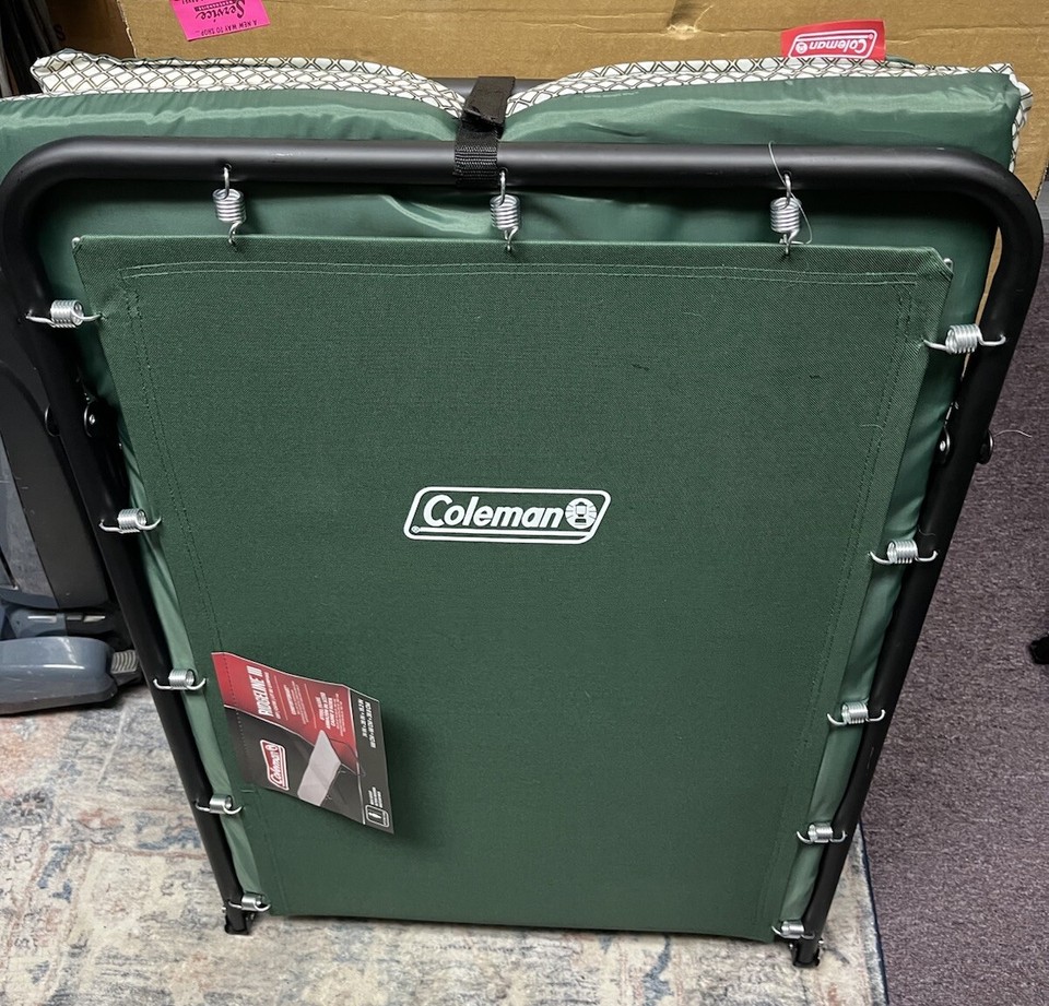 Coleman ComfortSmart Glamping Cot with Sleeping Pad, Folding Steel Cot ...