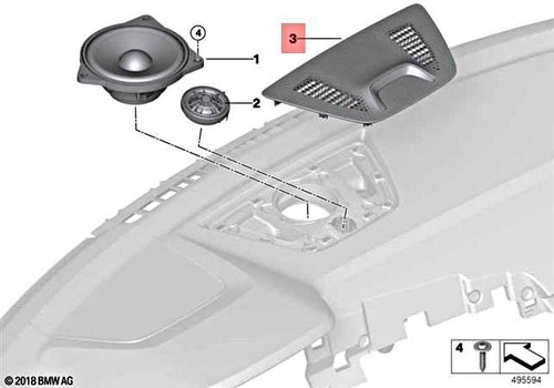 Genuine BMW X5 G05 G07 X5 30dX Center Trim High End Sound System ...