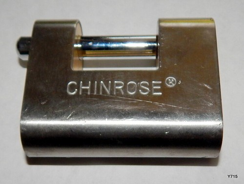 NO KEYS Chinrose Armored Safety Padlock 3/8" Shaft Dia. | eBay