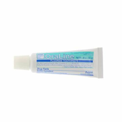 OraBrite 42102 Oraline Mint Fluoride Toothpaste 144/Cs 0.85oz | eBay