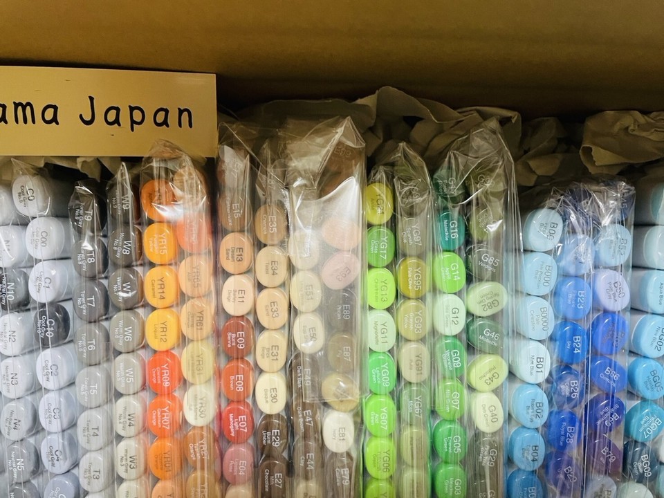 Copic Sketch Markers All 358 Colors Set Multicolor without Acrylic Case ...