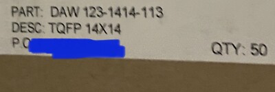 40 DAEWON TQFP 14x14 IC CHIP SHIPPING BAKING TRAYS 123-1414-113 | eBay