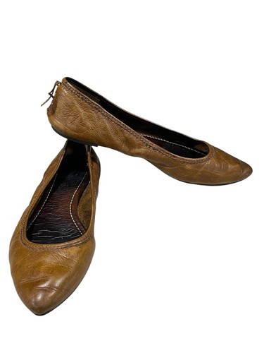 Frye Shoes Women’s 8.5 Regina Casual Slip On Pointed Ballet Flats Brown ...