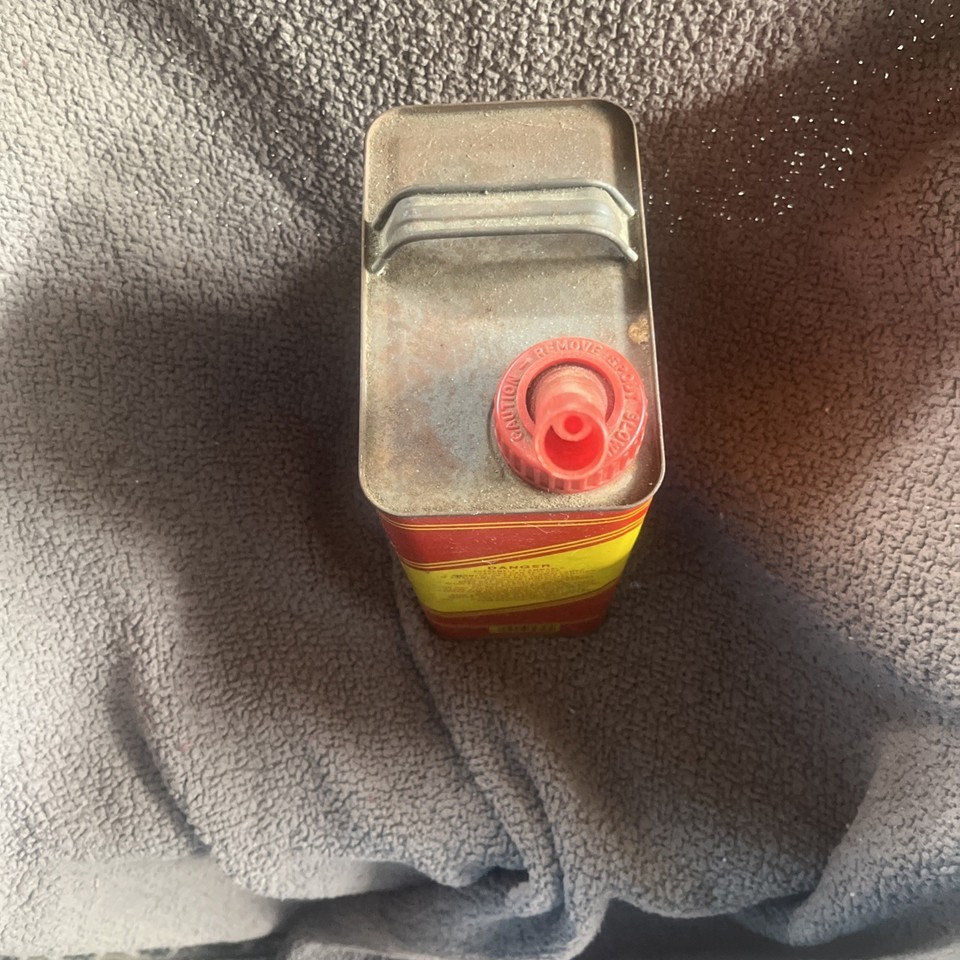 Vintage Stancan 1 Gallon Tin Metal Gas Oil Can Shop Decor Made In USA ...