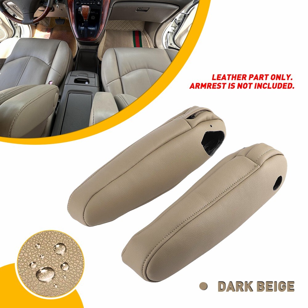 2x Leather Seat Armrest Cover Durable Fits Lexus RX 300 330 350 2003 ...