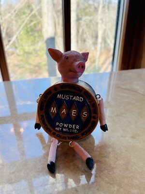 2004 WMG Anthropomorphic Farm Animal Mustard Mae PIG Seasonings Shelf ...