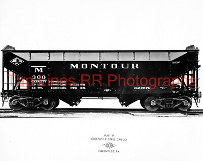 Montour #300 2 Bay Hopper Side View Greenville Steel Co. NEW 8x10 PHOTO ...