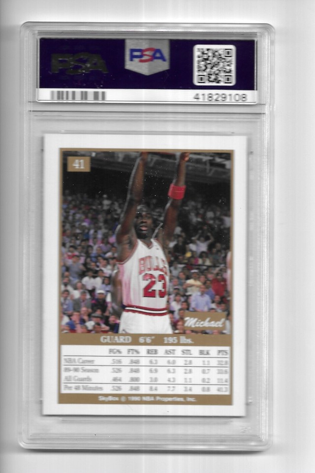 MICHAEL JORDAN 1990-91 SKYBOX PROTOTYPE# 41 PSA 8 | eBay