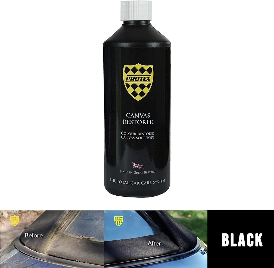 Convertible Canvas Soft Top Fabric Restorer Black Dye 500ml - Deep ...