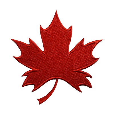 Maple Leaf patch Red, Canada flag patch Embroidered Iron on Sew on ...