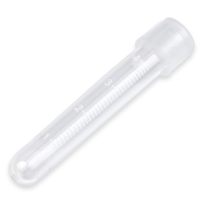 Test Tube w/ Two-position Cap, 12x75mm, Sterile, 5ml, Karter Sci 236R2 ...