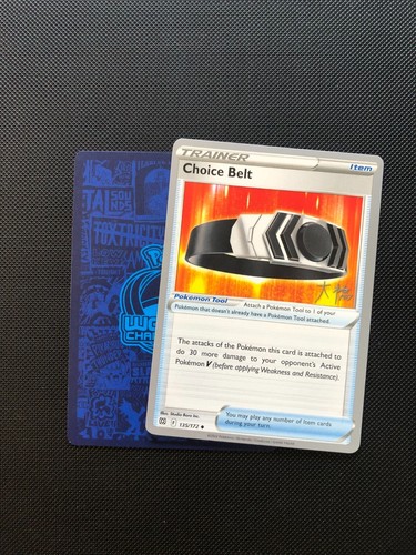 A Choice Belt 135/172 2022 Pokemon World Championships Brilliant Stars ...