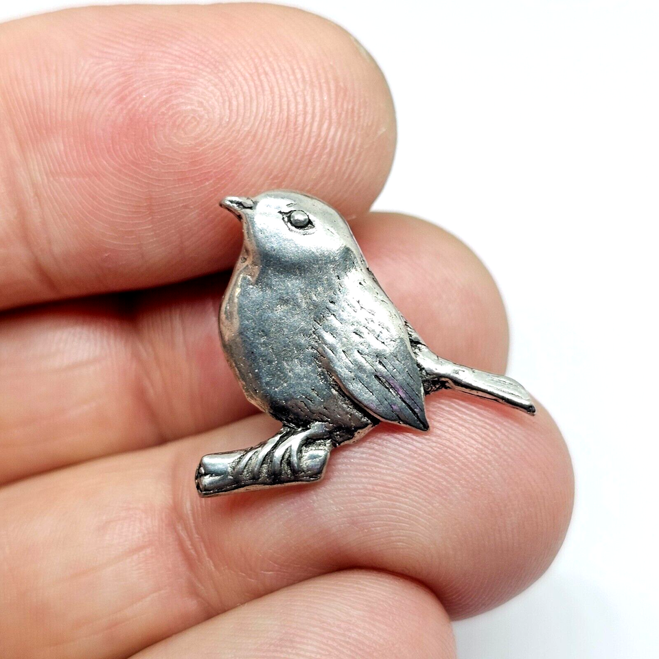 Robin Pin Badge Brooch Bird Robin Red Breast Pin Pewter Badge Lapel Pin ...