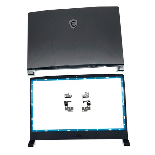 New For MSI Pulse GL66 Crosshair 15 MS-1581 Back Cover & Bezel & Hinges ...