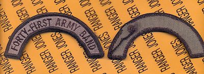 US ARMY 41st FORTY-FIRST ARMY BAND ACU TAB patch m/e | eBay