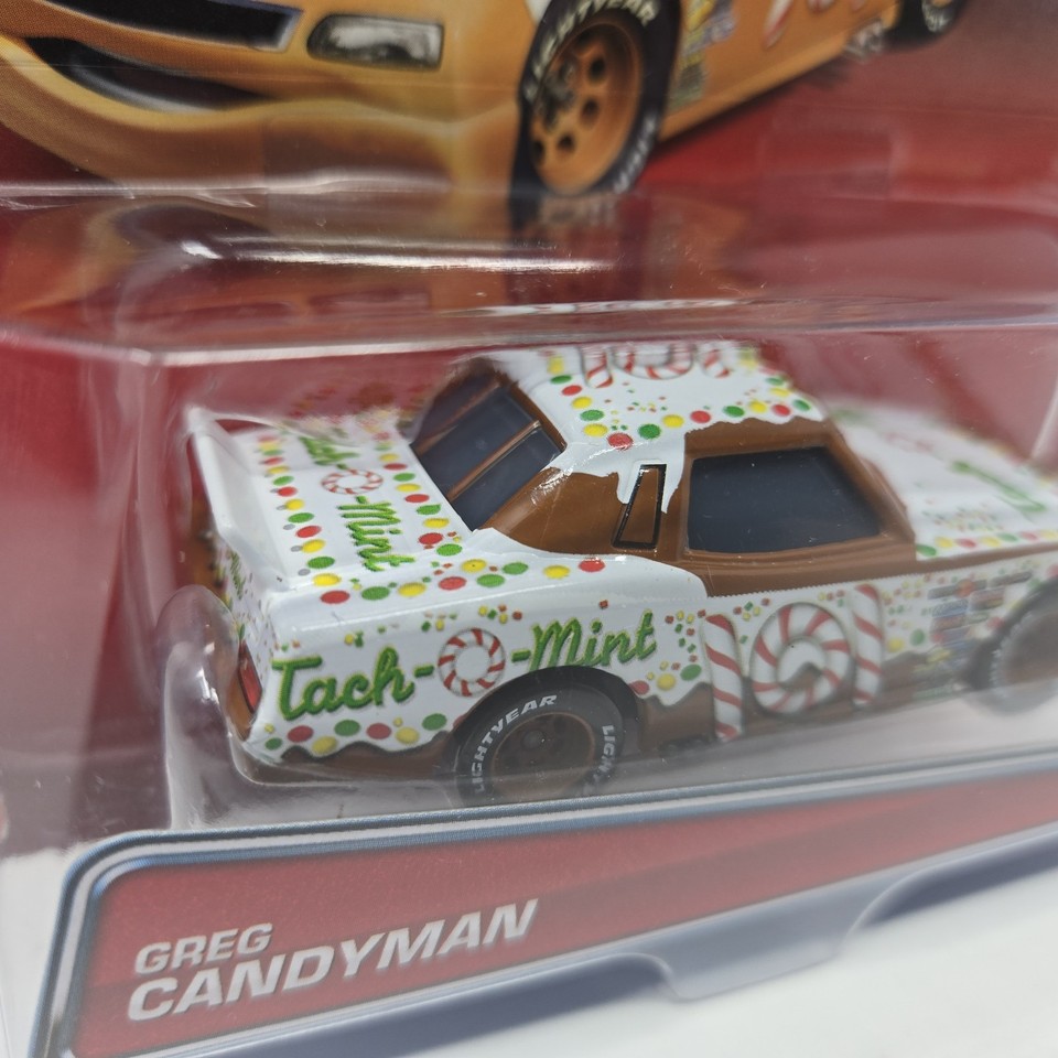 Disney Pixar Cars Greg Candyman • Piston Cup Racer • Tach-O-Mint • Die ...