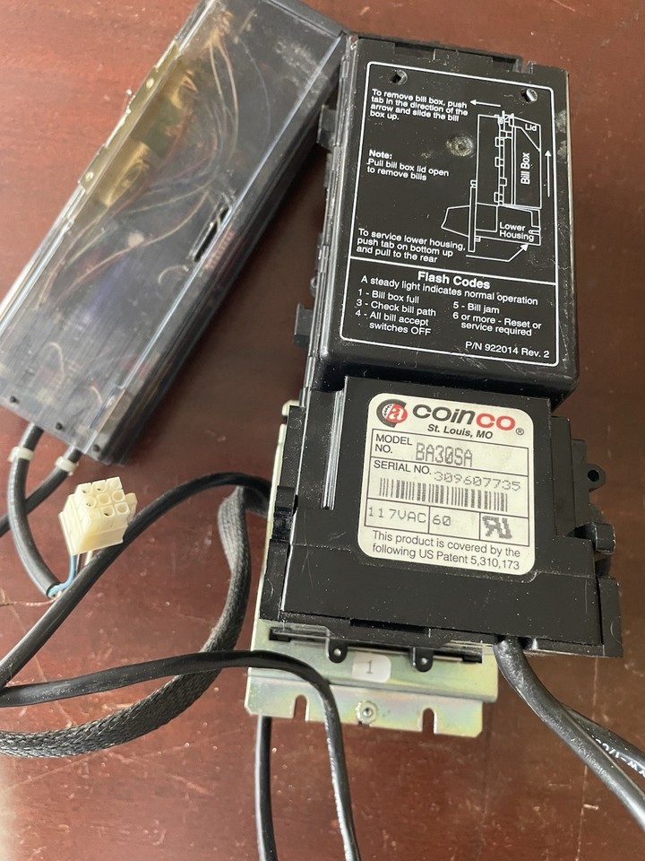 Coinco BA30SA 117VAC 60 Hz Dollar Bill Validator for Vending Machine | eBay