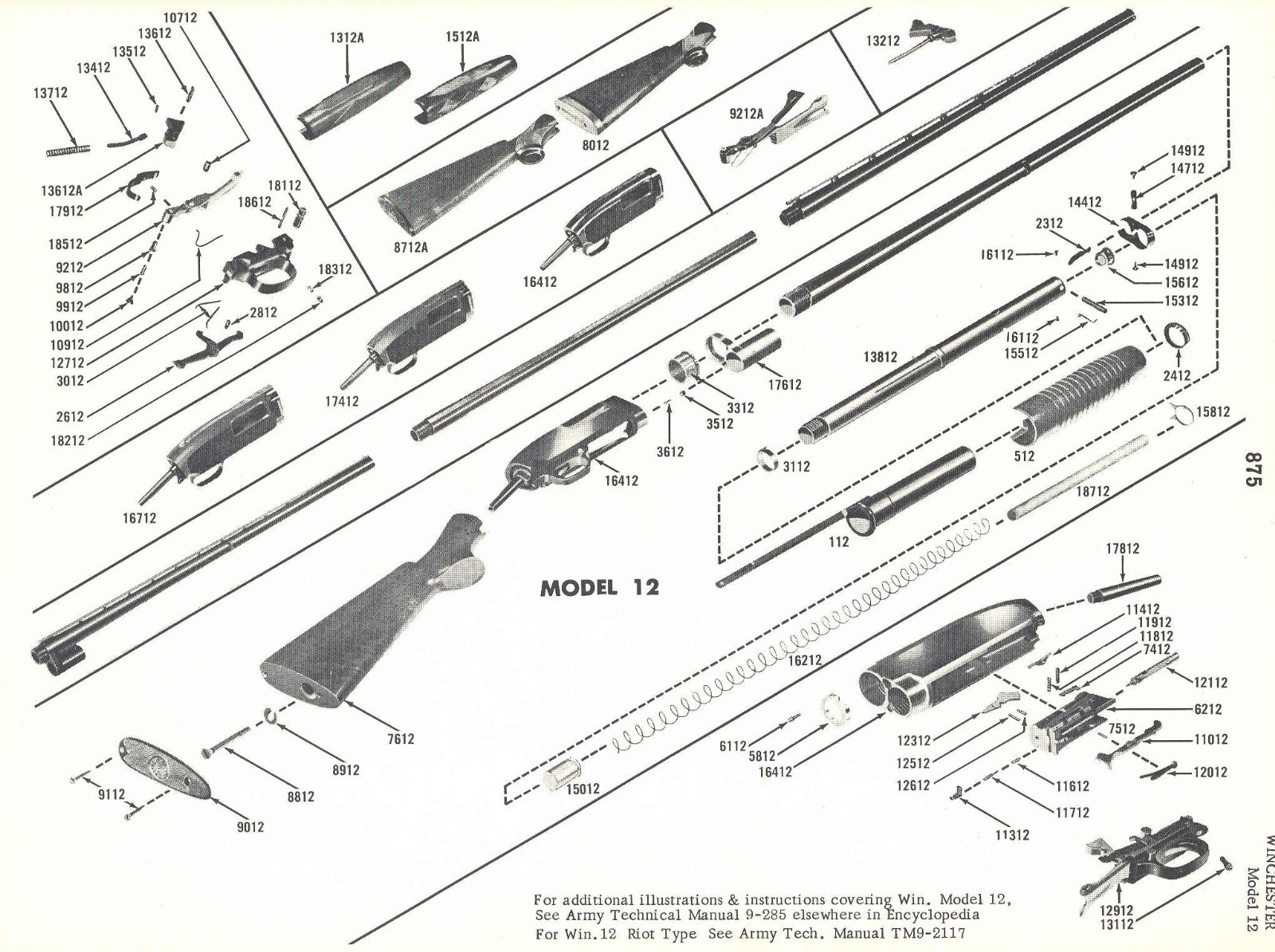 Winchester Model 1300 Trigger Assembly Diagram Winchester 12