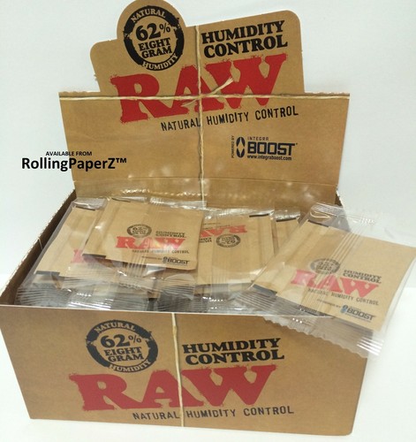 Full Display RAW Rolling Papers NATURAL HUMIDITY CONTROL - 60 X 8 GRAM ...