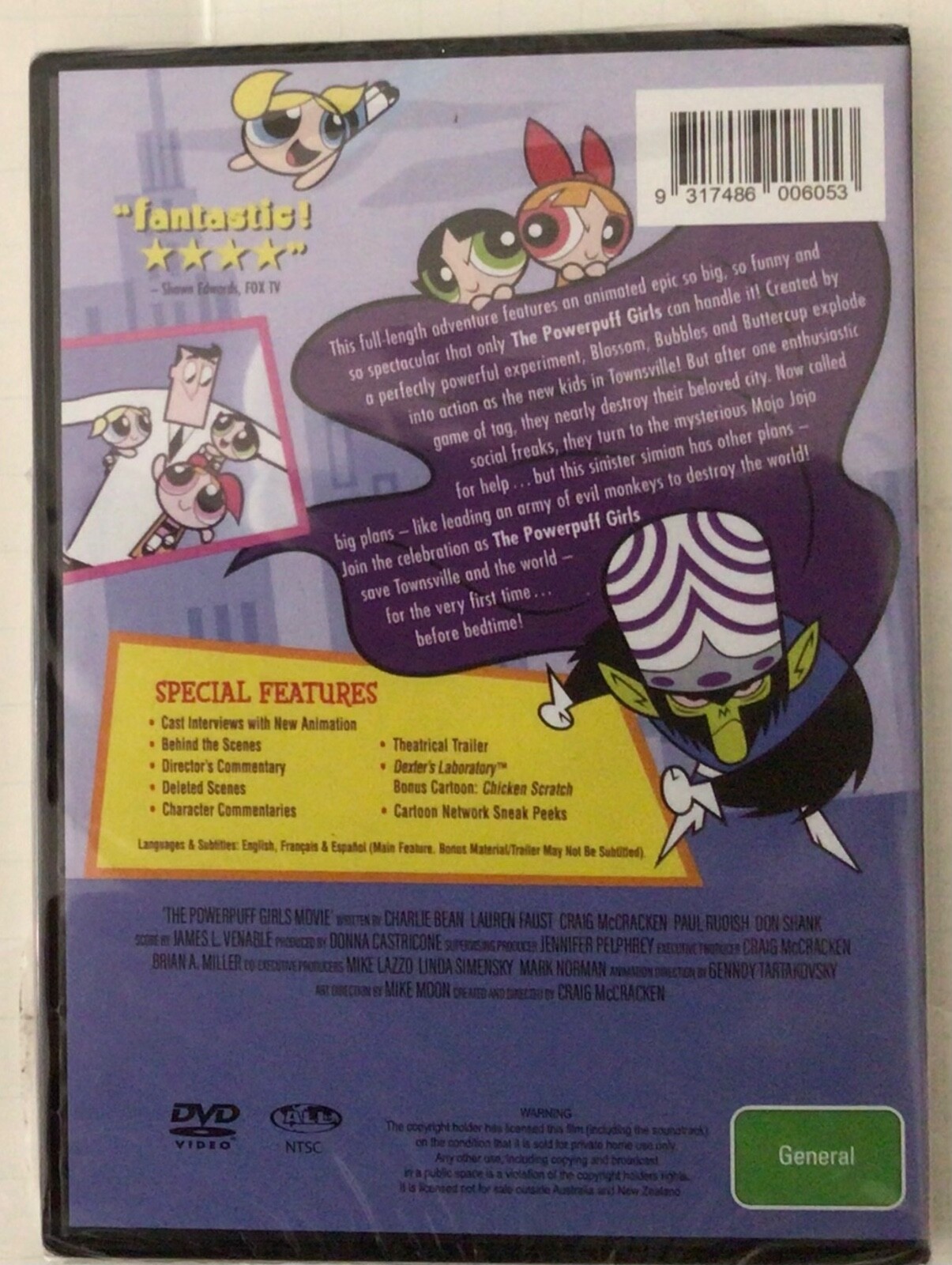 The Powerpuff Girls Movie DVD Brand New Australia - Import, NTSC Region ...