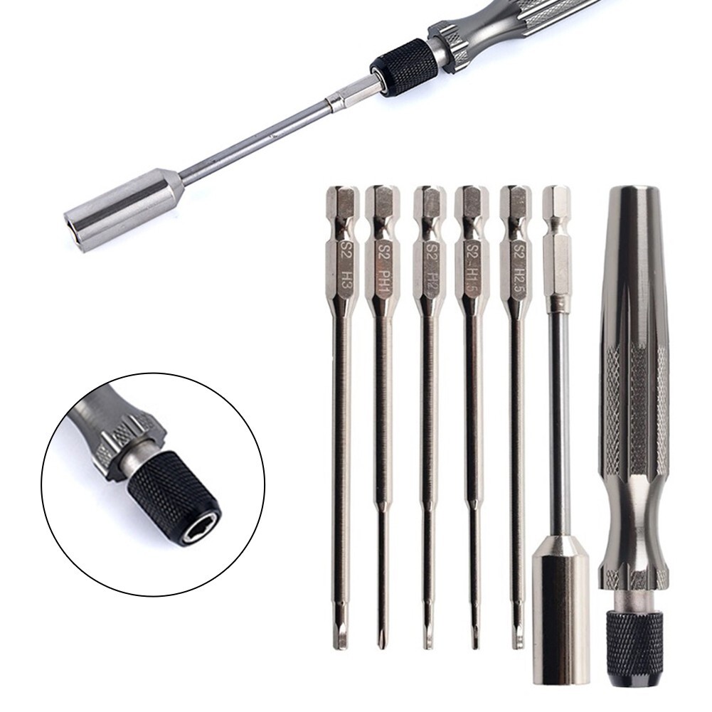 Screwdriver Hex Bit Handle Home Kit Metric PH1 Parts Repair Driver Tool ...