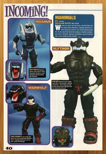 2001 Hasbro Manimals Action Figures Vintage Print Ad/Poster GI Joe Toy ...