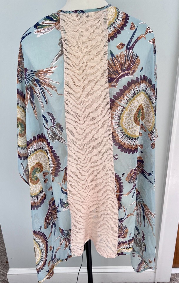 Umgee Open Kimono Wrap Cover Up Duster Cardigan Western Boho | eBay