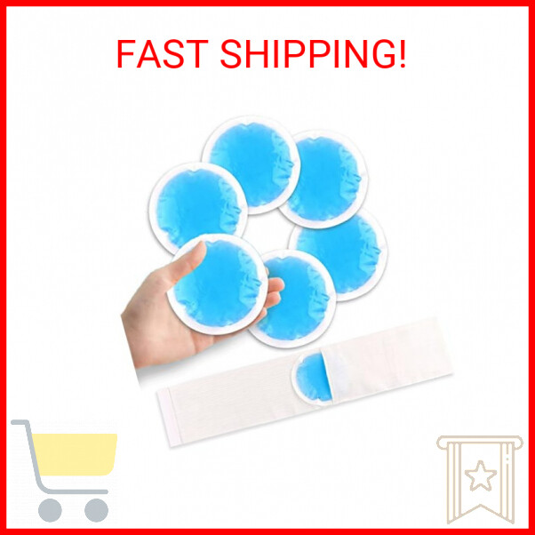 NEWGO Small Ice Packs for Injuries, 6 Pack Round Ice Packs for Face ...