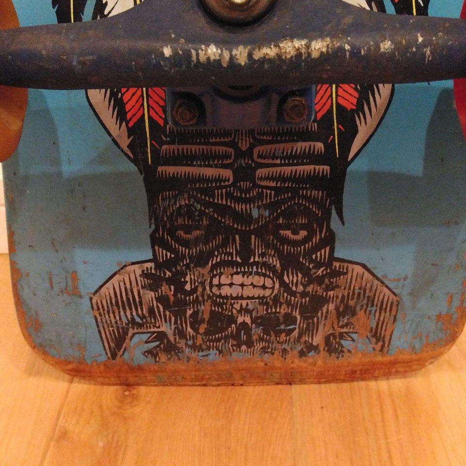 Used 1980s Powell Peralta Steve Saiz Complete Deck Skateboard 74cm Rare ...